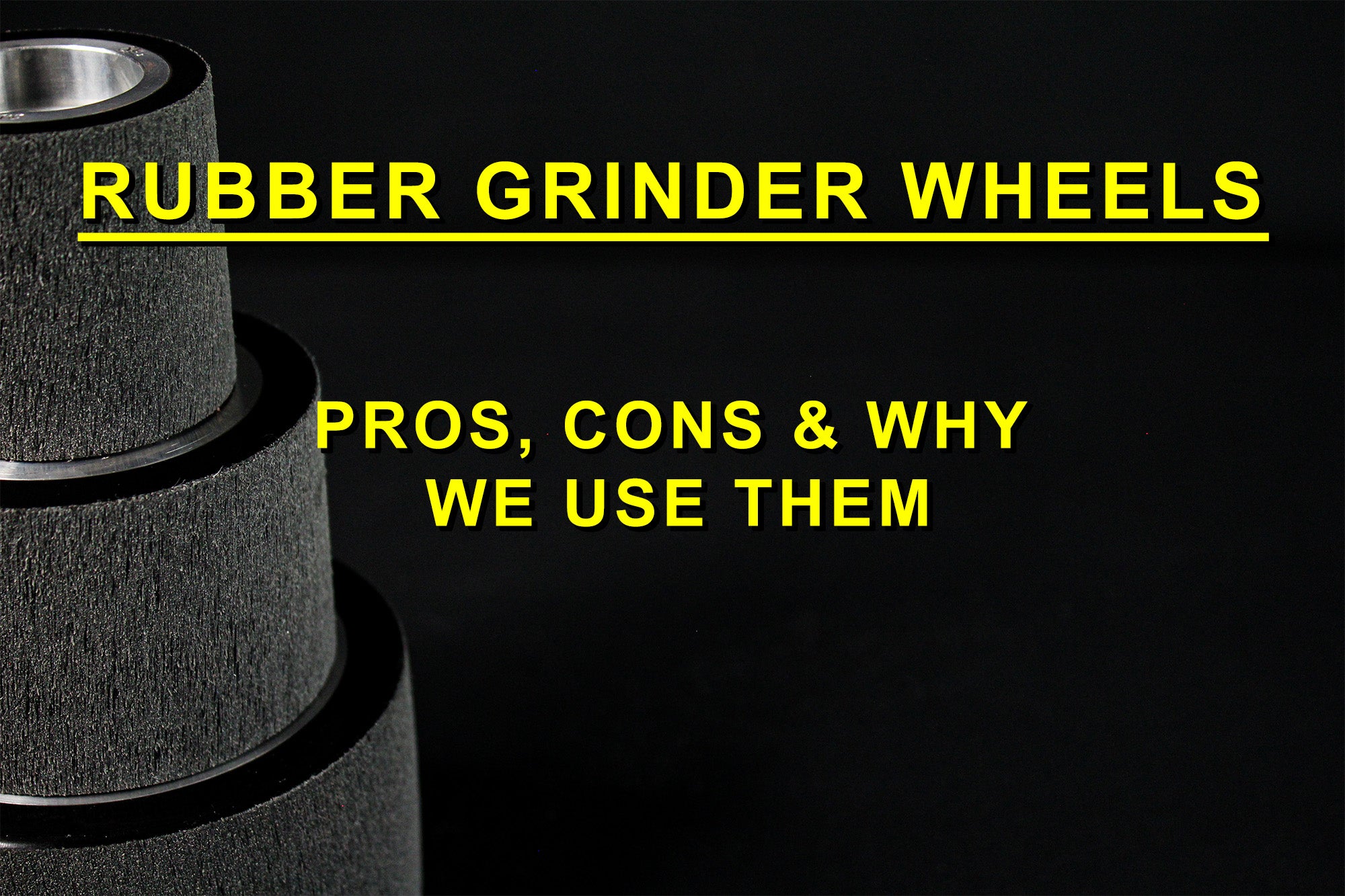 Why we only use rubber coated wheels on our belt grinders